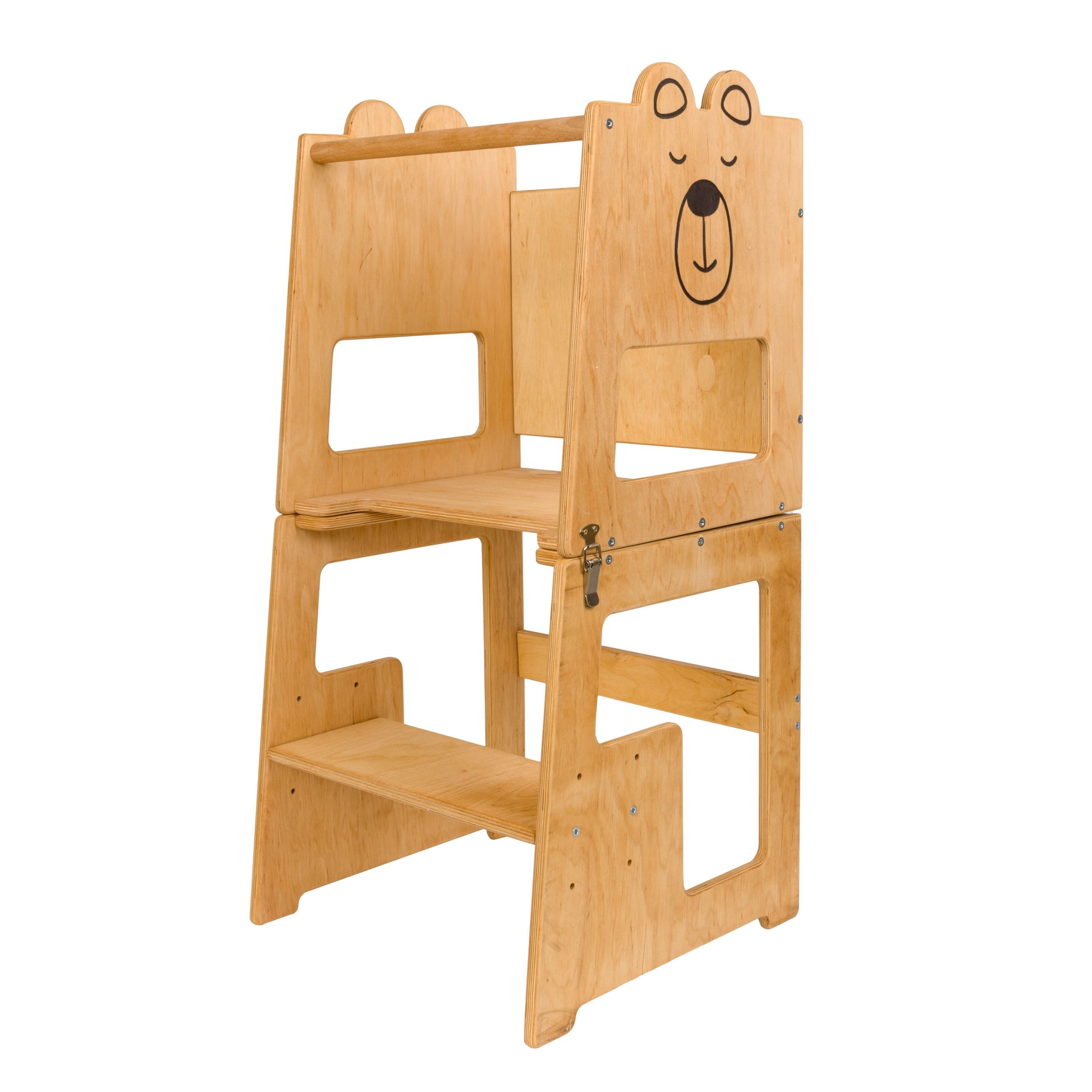 Kids Kitchen Step Stool,Table,Helper Kids Tower (Bear) 3 in1 – FarnoraDecor